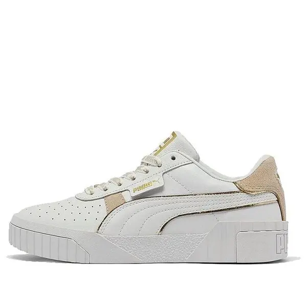 PUMA Cali Reinvention Low Top Sneakers - White/khaki