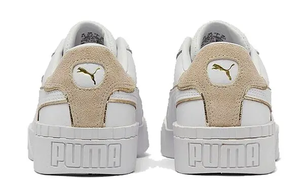 PUMA Cali Reinvention Low Top Sneakers - White/khaki