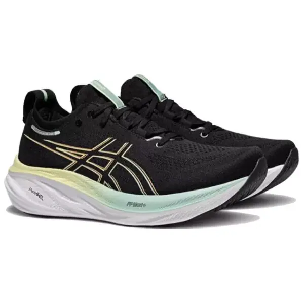Asics Gel-nimbus Platinum 26 Sneakers - Black/white/blue