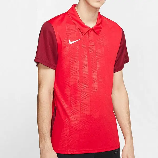 Nike Trophy Iv Polo Shirt 'red - Red/white
