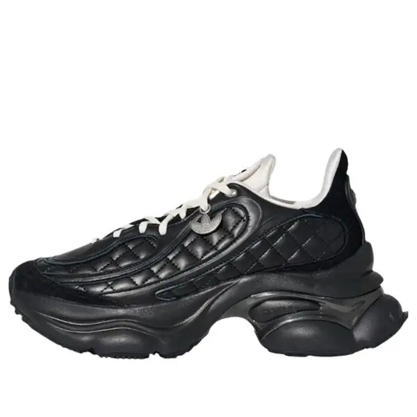 Adidas Ozvenuz Quilted Lace-up Sneakers - Black