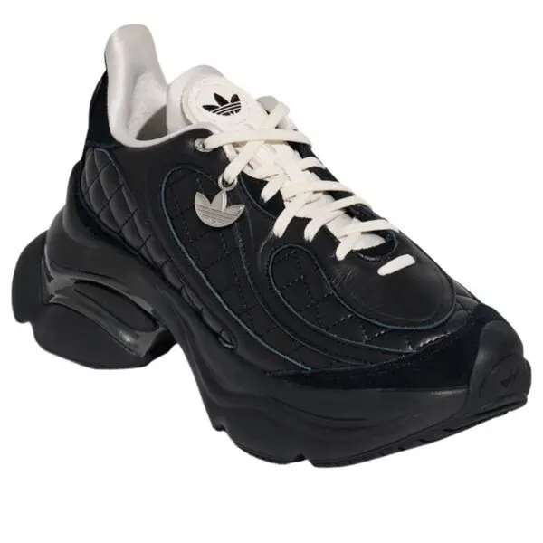 Adidas Ozvenuz Quilted Lace-up Sneakers - Black