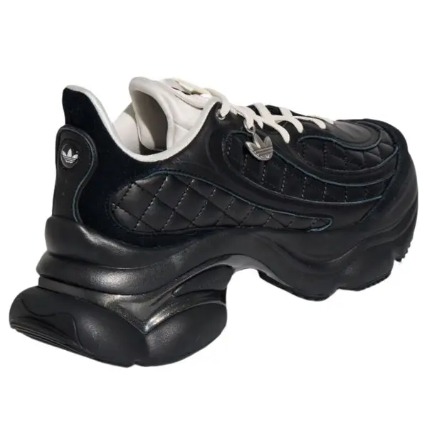 Adidas Ozvenuz Quilted Lace-up Sneakers - Black