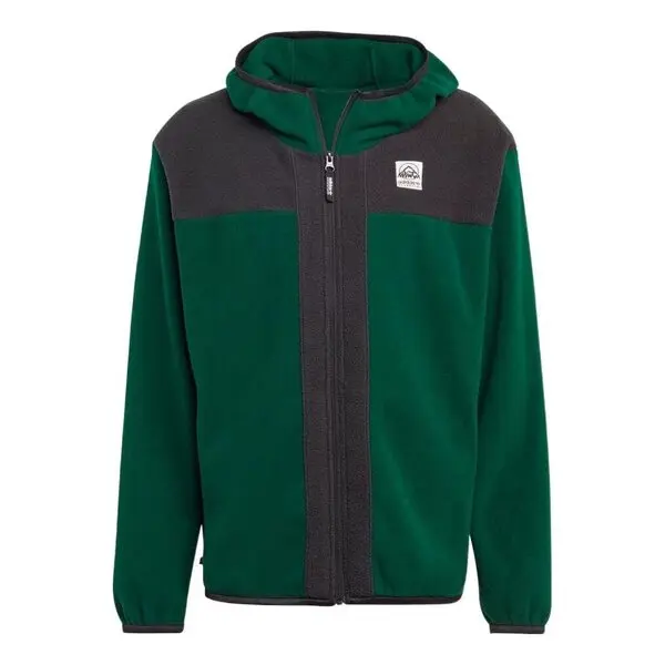 Adidas Adventure Fc Polar Fleece Hoodie - Dark Green