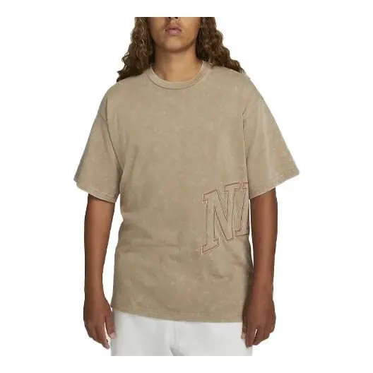 Nike Fadeaway Logo Tee - Khaki