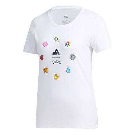 Adidas Pokemon Graphic Short Sleeve T-shirt - White