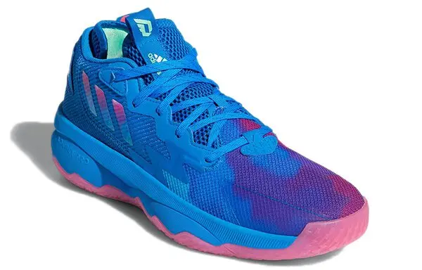 Adidas Dame 'battle Of The Bubble' Basketball Sneakers - Blue/pink