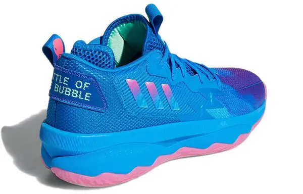 Adidas Dame 'battle Of The Bubble' Basketball Sneakers - Blue/pink