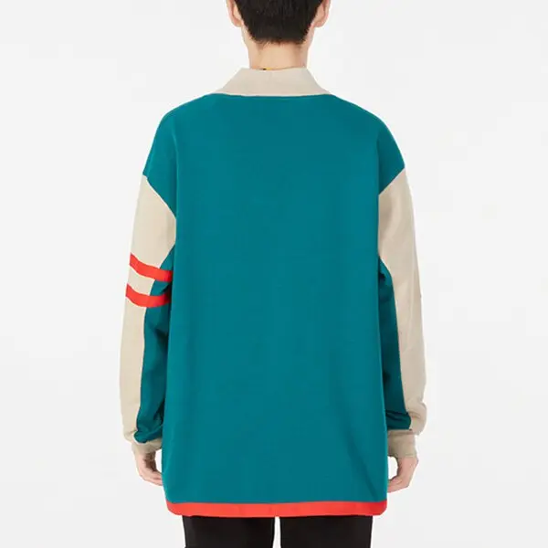 PUMA Mix Badge Long Cardigan - Green/beige/black