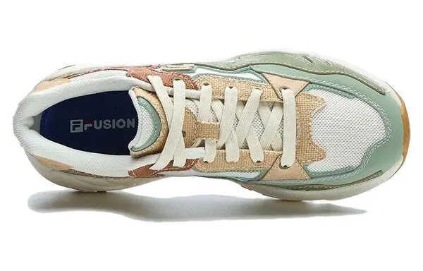 FILA FUSION Flash Sneakers - Green/white/brown