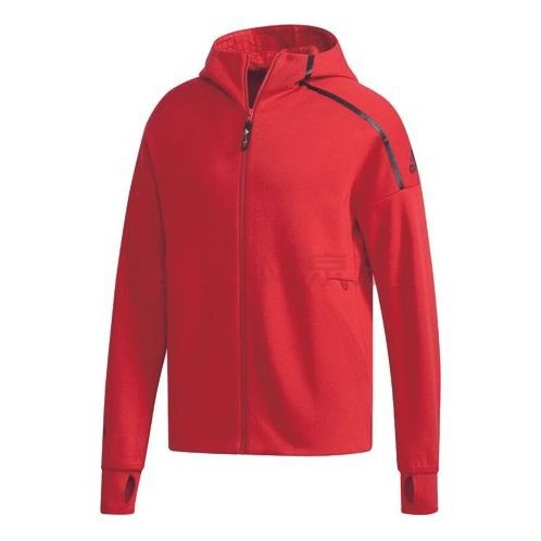 Adidas Sports Knit Track Jacket - Red