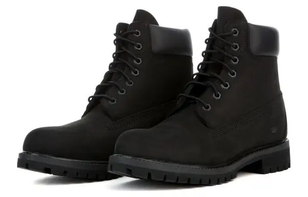 Timberland Inch Premium Waterproof Nubuck Lace-up Boots - Black