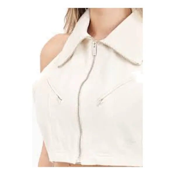 Adidas Denim Cropped Vest