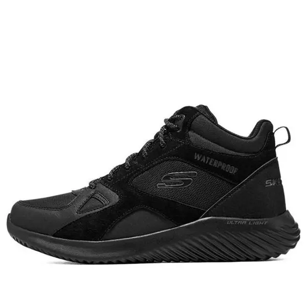 Sketchers Bounder Blast Back High Top Athletic Sneakers - Black