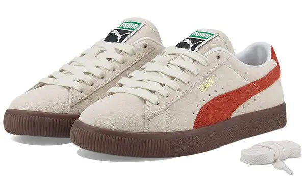 PUMA Suede Vintage "pristine Chili Oil" Sneakers - Khaki/red/brown