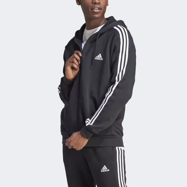 Adidas Fleece 3-stripes Full-zip Hoodie