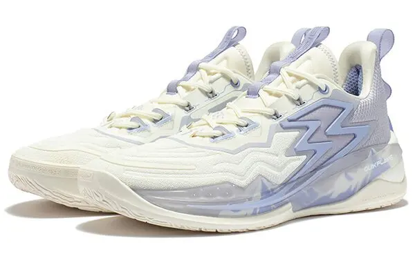 361 DEGREES Big3 3.0 Pro Sneakers - White/grey/purple