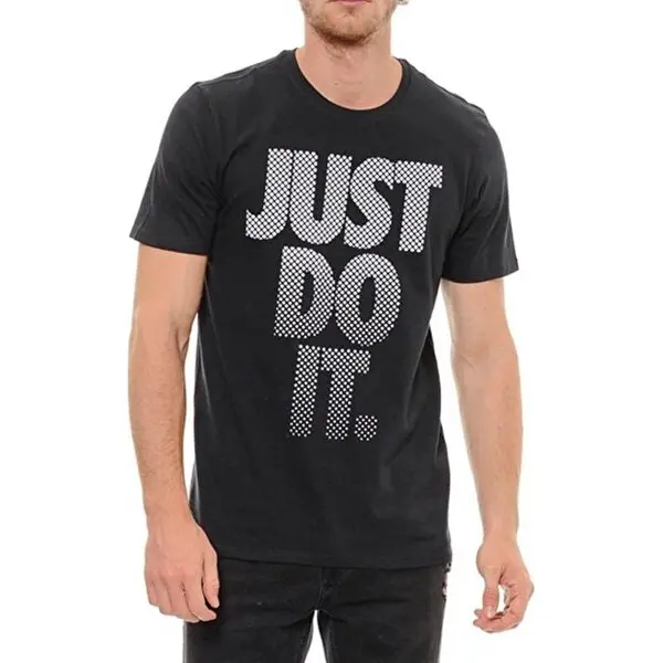 Nike Alphabet Printing Round Neck Pullover Black T-shirt