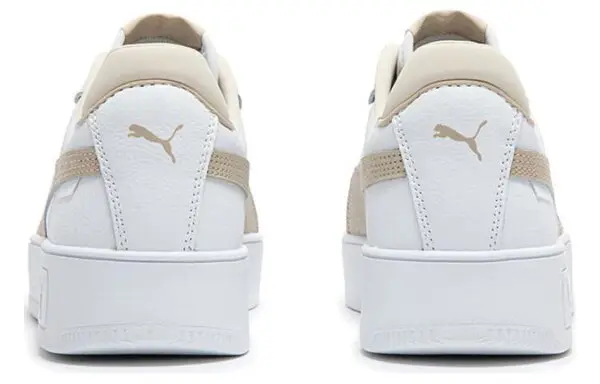 PUMA Carina Street Platform Sneakers - White/beige