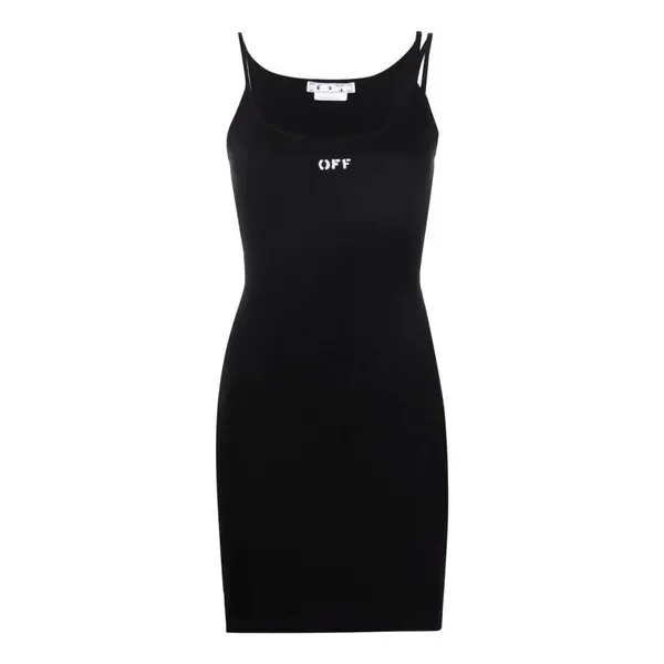 Off-White Off-stamp Ribbed Dress