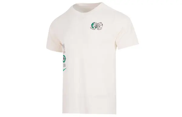 Nike Bonsai Alphabet Casual Printing Short Sleeve White