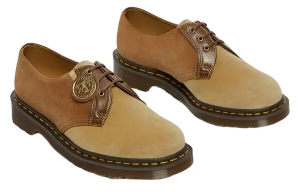 Dr. Martens 1461 Made In England Suede Oxford Shoes - Brown
