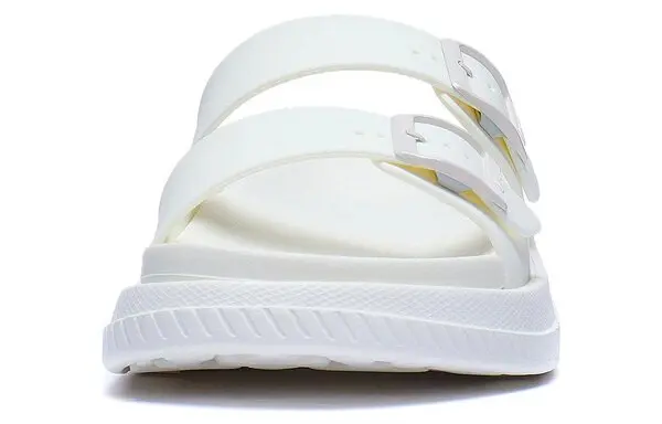 LI-NING Clap Slide Sandals With Buckle Detail - White