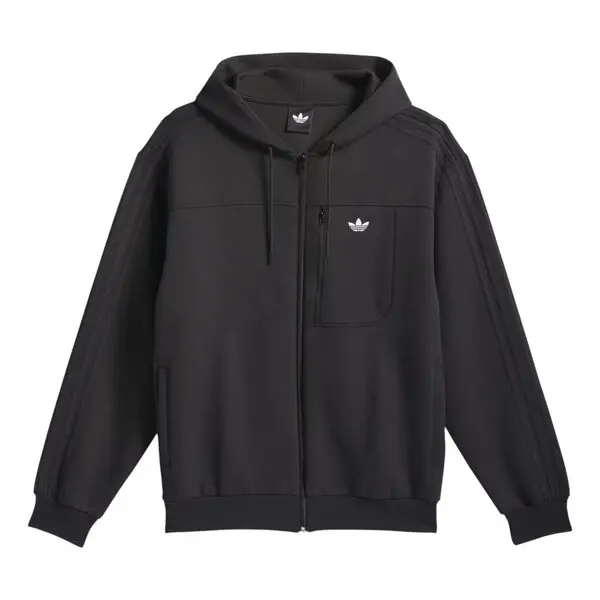 Adidas Skateboarding Technical Fleece Zip-up Hoodie - Black