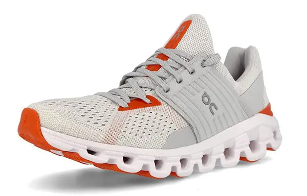 On Cloudswift Athletic Sneakers - White/flame