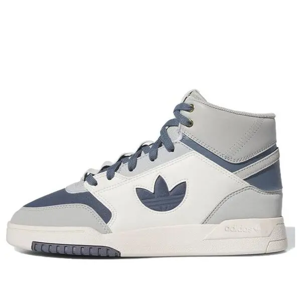 Adidas Originals Drop Step Ix High Top Sneakers - White/grey/blue
