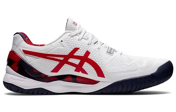 Asics Gel Resolution 8 Le Athletic Shoes - White/red