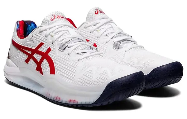 Asics Gel Resolution 8 Le Athletic Shoes - White/red