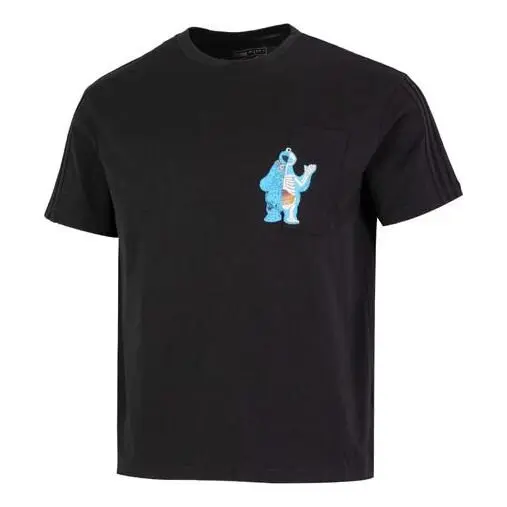 Adidas U Jf Ss Tee 2 Cartoon Pattern Athleisure Casual Sports Round Neck Short Sleeve Black T-shirt - Default Color