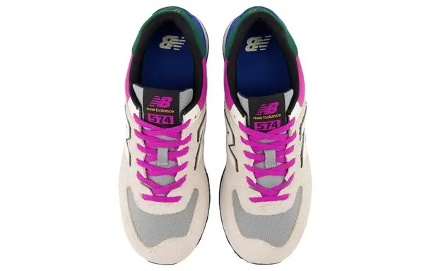 NEW BALANCE 574 Sneakers - Beige/pink/blue