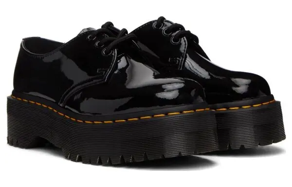 Dr. Martens 1461 Patent Leather Platform - Black