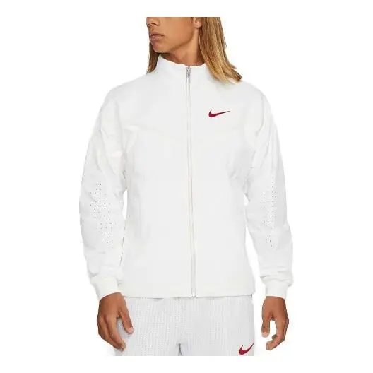 Nike Swoosh Splicing Breathable Stand Collar Logo Jacket