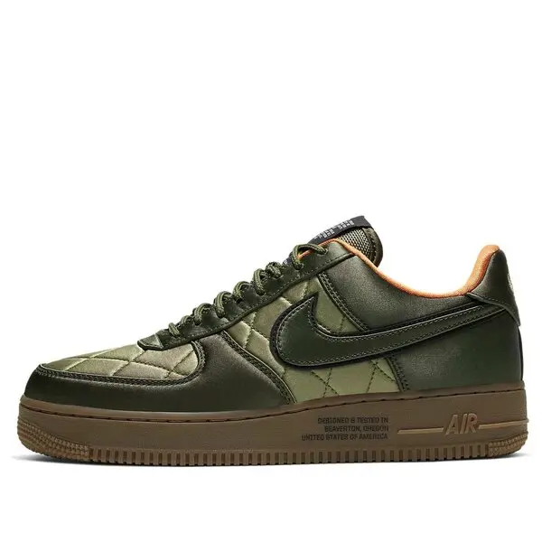 Nike Force 1 Low "olive Flight Jacket" Sneakers - Green