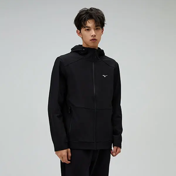 Mizuno Essentials Logo Zip-up Hooded Windbreaker Jacket