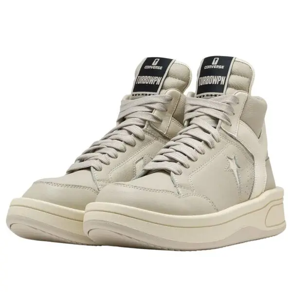 CONVERSE Rick Owens X Drkshdw Turbowpn High Top Sneakers - Pelican/egret/fog