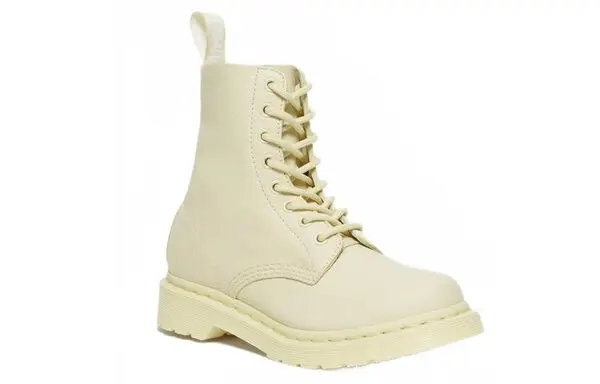 Dr. Martens 1460 Pascal Mono Lace Up Boots - Cream