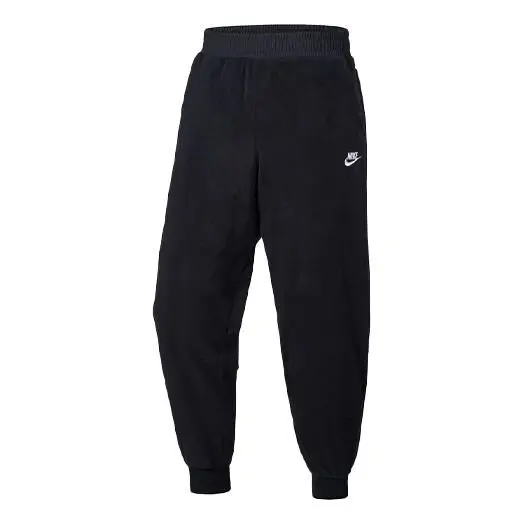Nike Sports Knit Fleece Bundle Feet Sports Long Pants - Black