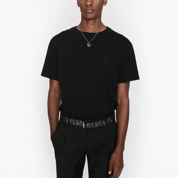 Dior Cd Icon Logo Embroidered Short-sleeved