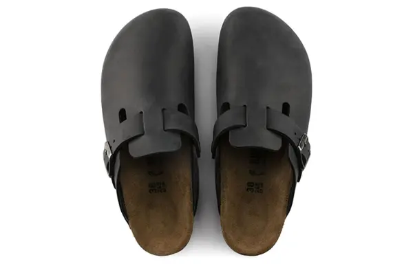 BIRKENSTOCK Boston Oiled Leather Clogs - Black