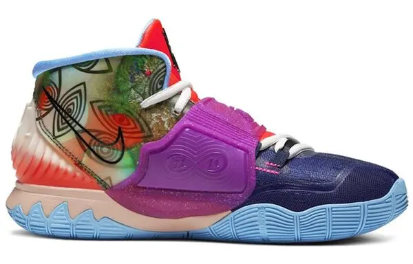 Nike Kyrie 6 Preheat "heal The World" Sneakers - Red/blue
