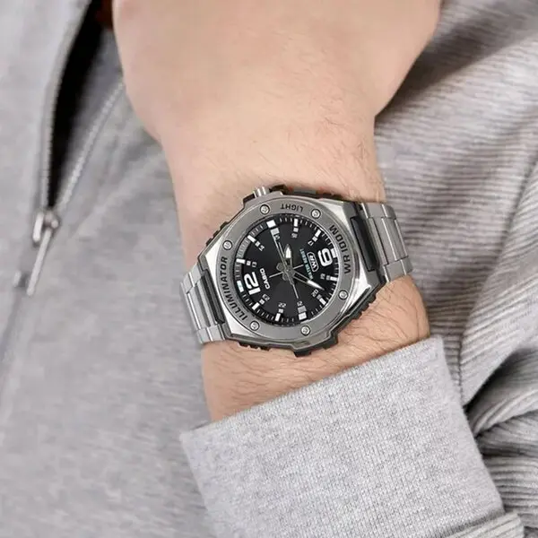 Casio Illuminator Analog Watch - Silver