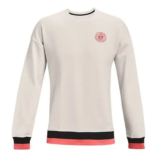 Under Armour Rival Fleece Amp Long Sleeve Sweatshirt - Beige