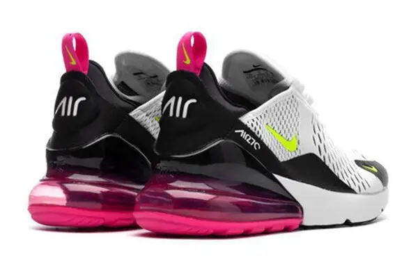 Nike Max 270 Athletic Sneakers - White/volt/black