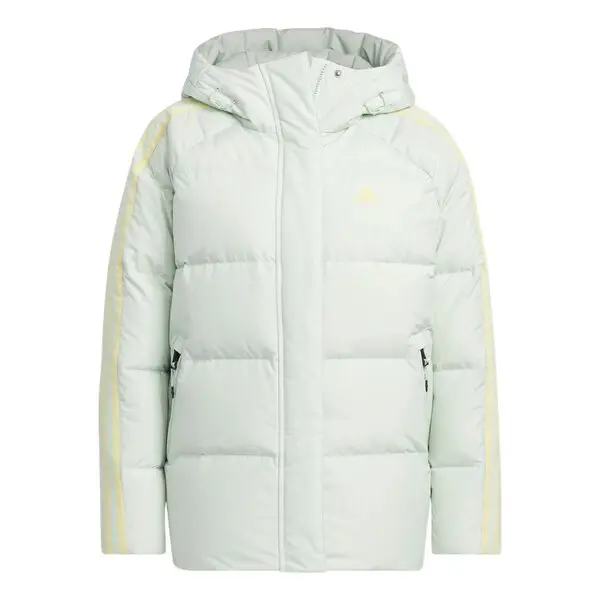 Adidas 3-stripes Puffy Down Jacket - Green