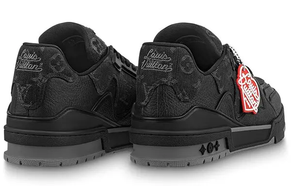 LOUIS VUITTON X Nigo Trainers 'black Denim - Black/grey
