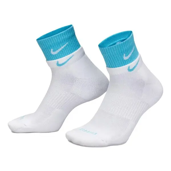 Nike Everyday Plus Cushioned Ankle Tube Socks - White/multi-color